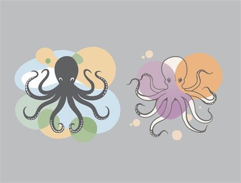 문어 실루 터 아트 일러스트레이션 프리미엄 벡터 문어 실루 터 아트 일러스트레이션 프리미엄 벡터