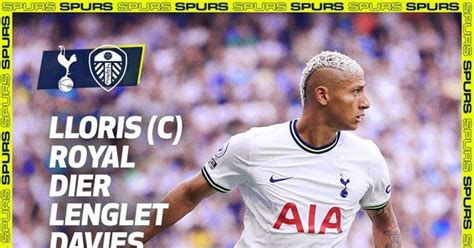 라인업 손흥민 빠진 토트넘 리즈전서 케인 히샬리송 쿨루셉스키 스리톱 가동