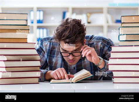 Nerd Funny Babe Preparing For University Exams Stock Photo Alamy