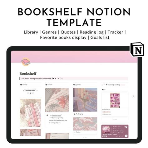 Bookshelf Notion Template Trong 2024