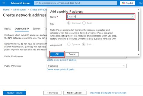 how to configure azure nat gateway