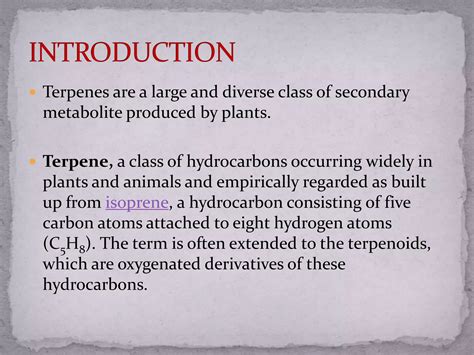 Biosynthesis Of Terpenes Pptx