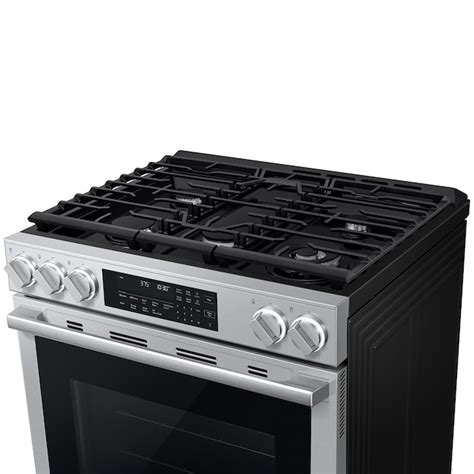 Samsung Bespoke 30 In 5 Burners 6 Cu Ft Air Fry Convection Oven Slide