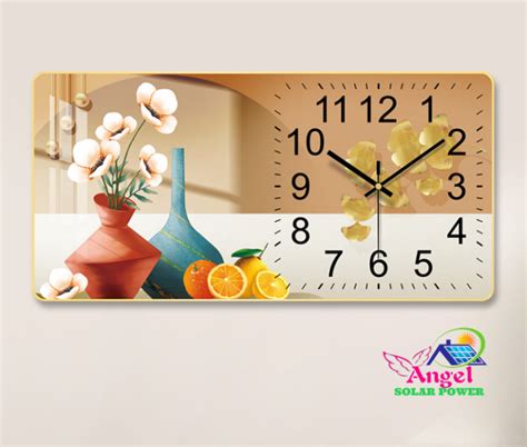 1 Piece 19x39cm Rectangular Wall Clock Modern Living Room Decoration
