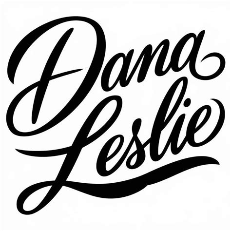 Entry 2072 By Farzanaa69 For Handwritten Cursive Logo Design For Dana Leslie Freelancer