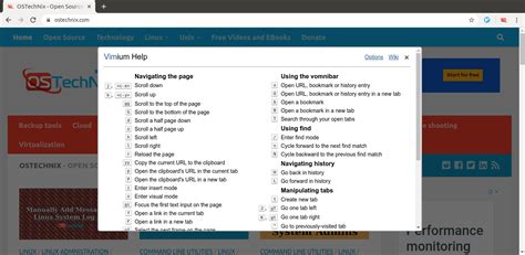 Vimium Helps You To Browse The Web With Vim Keybindings Ostechnix
