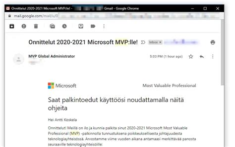 Awarded Mvp For Office Development