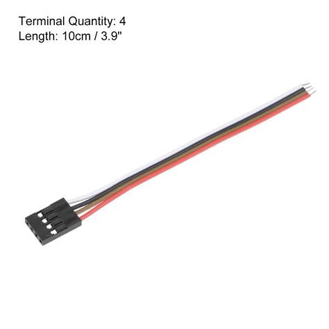 uxcell breadboard jumper wires 4 pin 10cm female t grandado