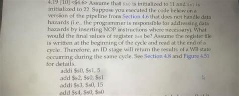 Solved 419 10 Assume That S0 Is Initialized To 11
