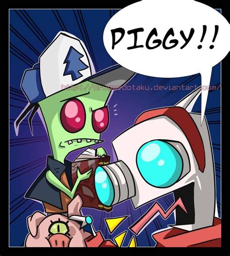 Invader Zim X Gravity Falls By Druggedotaku On Deviantart R Invaderzim