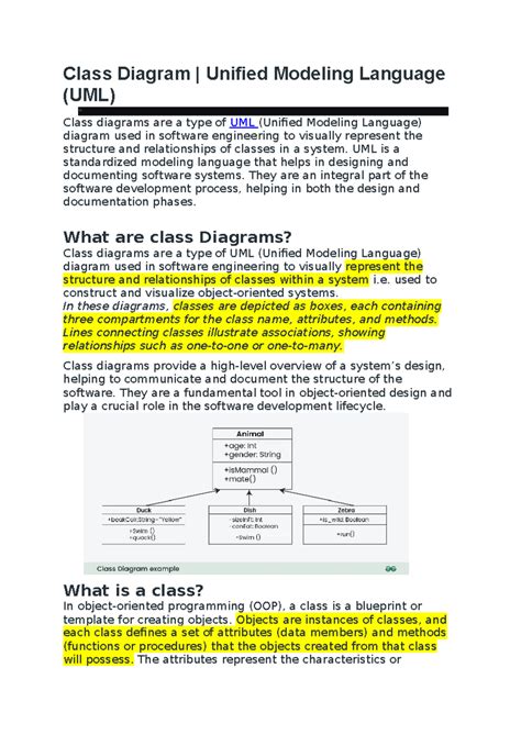 Class Diagram Uml Is A Standardized Modeling Language That Helps In Designing And Documenting