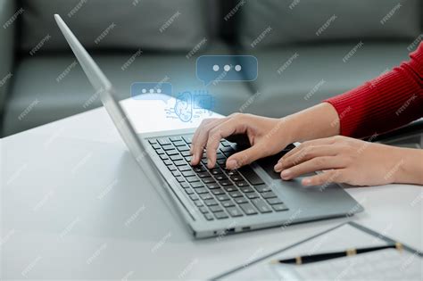 Premium Photo The Concept Of Generative Ai Inputting Commands To Ai