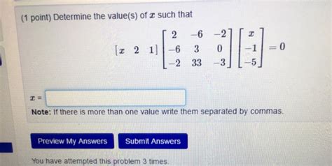 Solved Determine The Value S Of X Such That X 2 1 2 6 Chegg Com