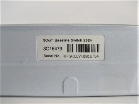 3COM Baseline Switch 2824 - 3C16479 - 24-Port 10/100/1000 - New Open ...
