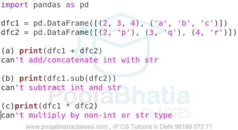 15 Given The Two Dataframes As Pooja Bhatia Classes Hari Nagar