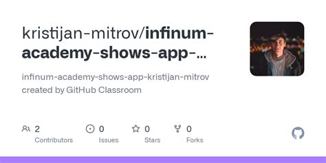 GitHub Kristijan Mitrov Infinum Academy Shows App Kristijan Mitrov Infinum Academy Shows App