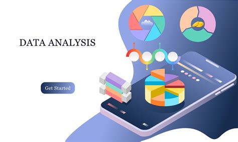 Modern Flat Design 3d Isometric Concept Of Big Data Analysis For Banner