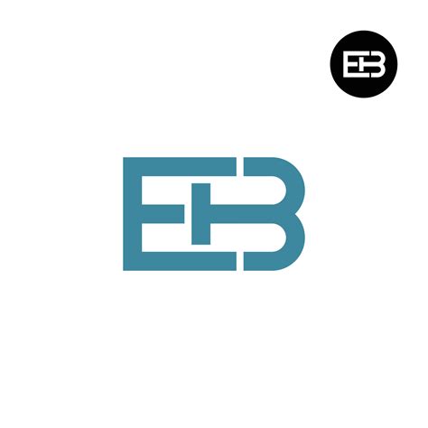 Letter Eb Monogram Logo Design 27307709 Vector Art At Vecteezy