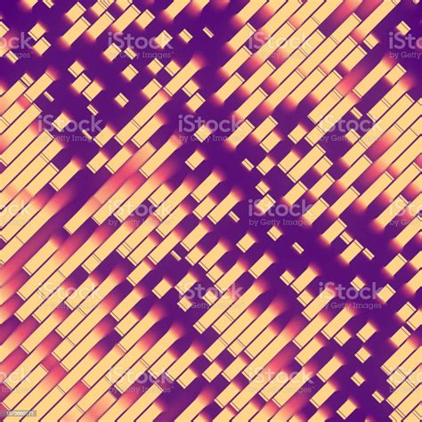 트렌디한 그라데이션이 있는 직사각형 줄무늬의 물결 모양 패턴 현대적인 컬러 배경입니다 3d 렌더링 디지털 일러스트레이션 0명에 대한 스톡 사진 및 기타 이미지 Istock