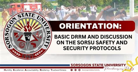University Wide Online Basic DRRM Orientation For New SorSUenos SORSOGON STATE UNIVERSITY