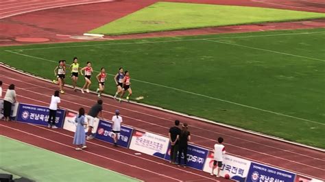 20190831 2019 한국전력배 전국중고등학교 중장거리육상경기대회 여자중학교 800m 결승 2조 Youtube