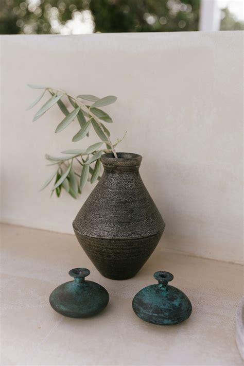 Angular Ceramic Vase Black Devon Liedtke