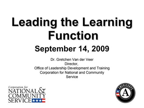 Leading The Learning Function Ppt