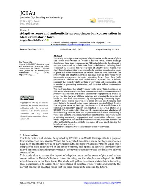 Adaptive Reuse And Authenticity Promoting Urban Co Pdf Attachment