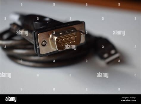 RS232 to USB cable Stock Photo - Alamy