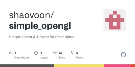 Github Shaovoonsimpleopengl Simple Opengl Project For Emscripten