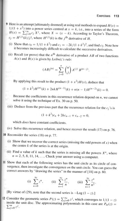 Math 113 Problem Sets