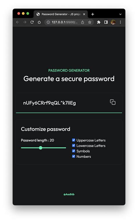 GitHub Aadhib Password Generator This Is A Password Generator It Has A Cool And Minimalistic