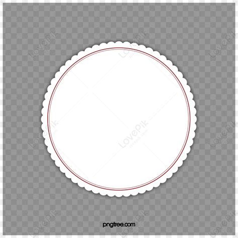원형 테두리라운드경계레이스 Png 일러스트 무료 다운로드 Lovepik
