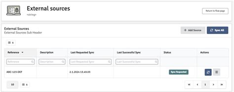 Synchronizing External Sources To A Flow Service Centre