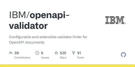 Github Ibmopenapi Validator Configurable And Extensible Validatorlinter For Openapi Documents