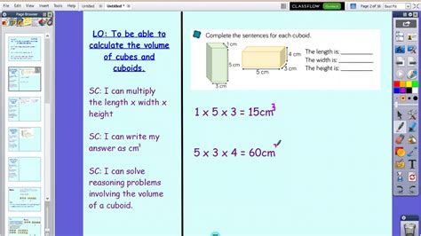 How To Calculate The Volume Of A Cuboid Mr Mulley Youtube