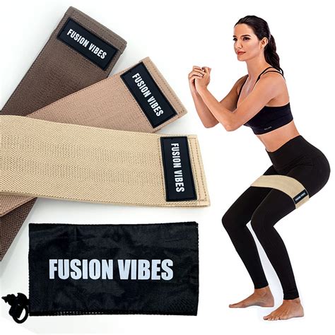 Premium Non Slip Fabric Resistance Bands For Legs Butt And Hips Ideal