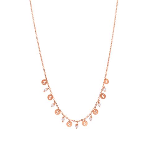 Fancy Gorgeously Detailed And Crafted Kt Rose Gold Necklace