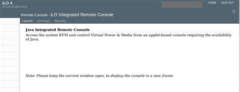 Ilo Hp Ilo4 Remote Console Java Applet Display Server Fault