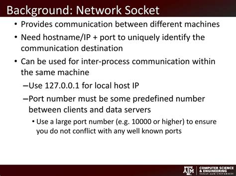 Csce 313 Network Socket Mp8 Due Fri May 5 Ppt Download