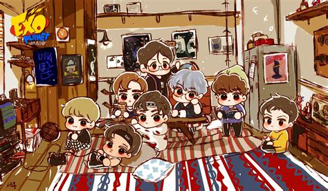 Exo Chibi Wallpapers Wallpaper Cave