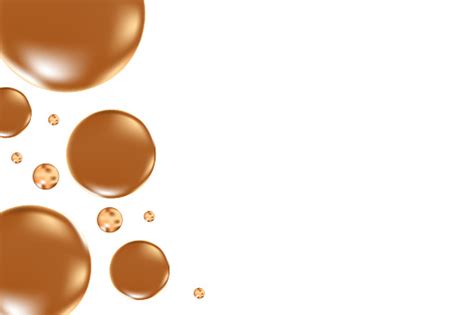 빛나는 액체 초콜릿 갈색 3d 거품 또는 투명한 배경에 격리 된 유체 방울 미용 미용 과학 스킨 케어 분자 개념을위한 미적 구성 3차원 형태에 대한 스톡 벡터 아트 및 기타