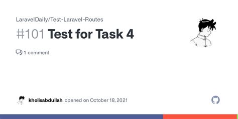 test for task 4 · issue 101 · laraveldaily test laravel routes · github