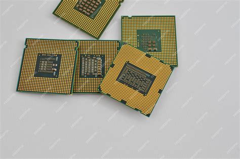 Premium Photo Detailed Detail Of A Computer Processor On A Light Surface Representing