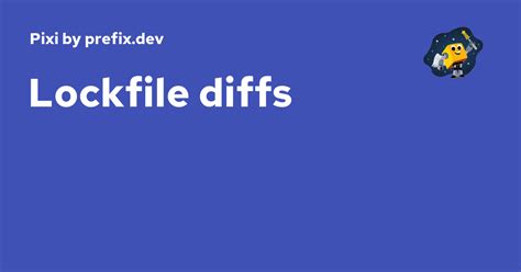 Lockfile Diffs Pixi By Prefixdev