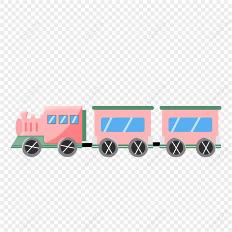 Pink Train 클립 일러스트 아트 연기 만화 기차 승객 Png 일러스트 무료 다운로드 Lovepik