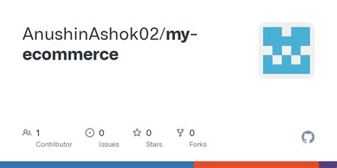 GitHub AnushinAshok My Ecommerce