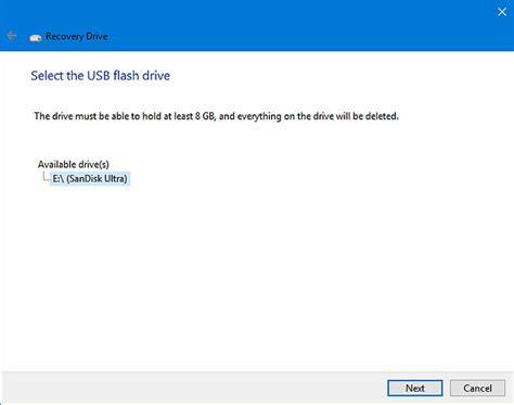 How To Create Windows 10 Recovery Drive Disk
