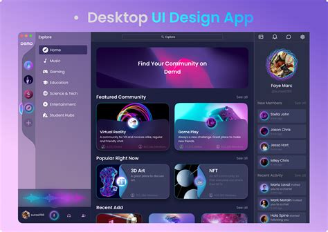 Desktop Ui Design App Behance