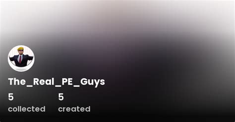 The Real Pe Guys Profile Opensea